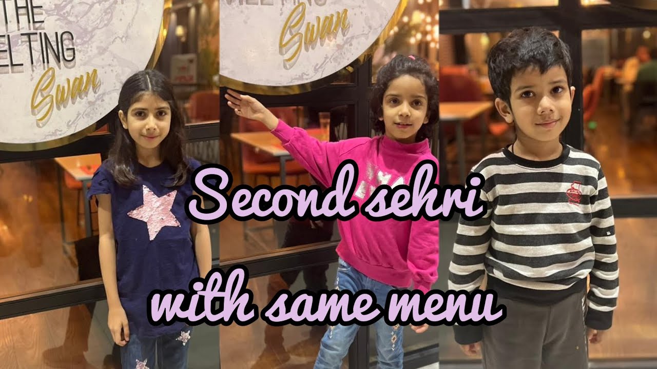 Second sehri with same menu😄😊 - YouTube