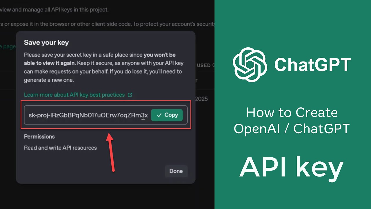 How to Get ChatGPT API Key FREE (2025) - YouTube