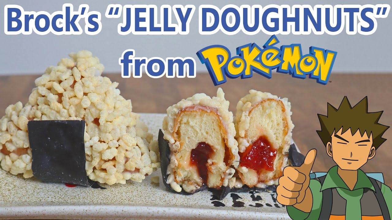 3 DIFFERENT WAYS to make Brock's "Jelly Doughnuts" from Pokemon | 250 ...