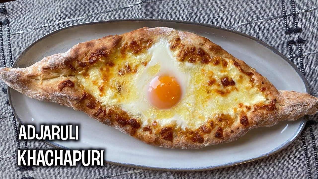 Adjaruli Khachapuri | Georgian Stuffed Cheese Bread | Xachapuri - YouTube