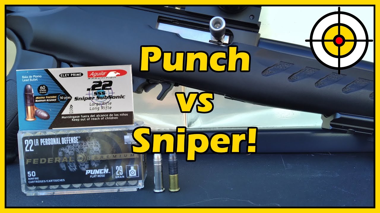 Did The Punch Just Get Sniped?! .22lr Federal Punch vs Aguila Sniper ...