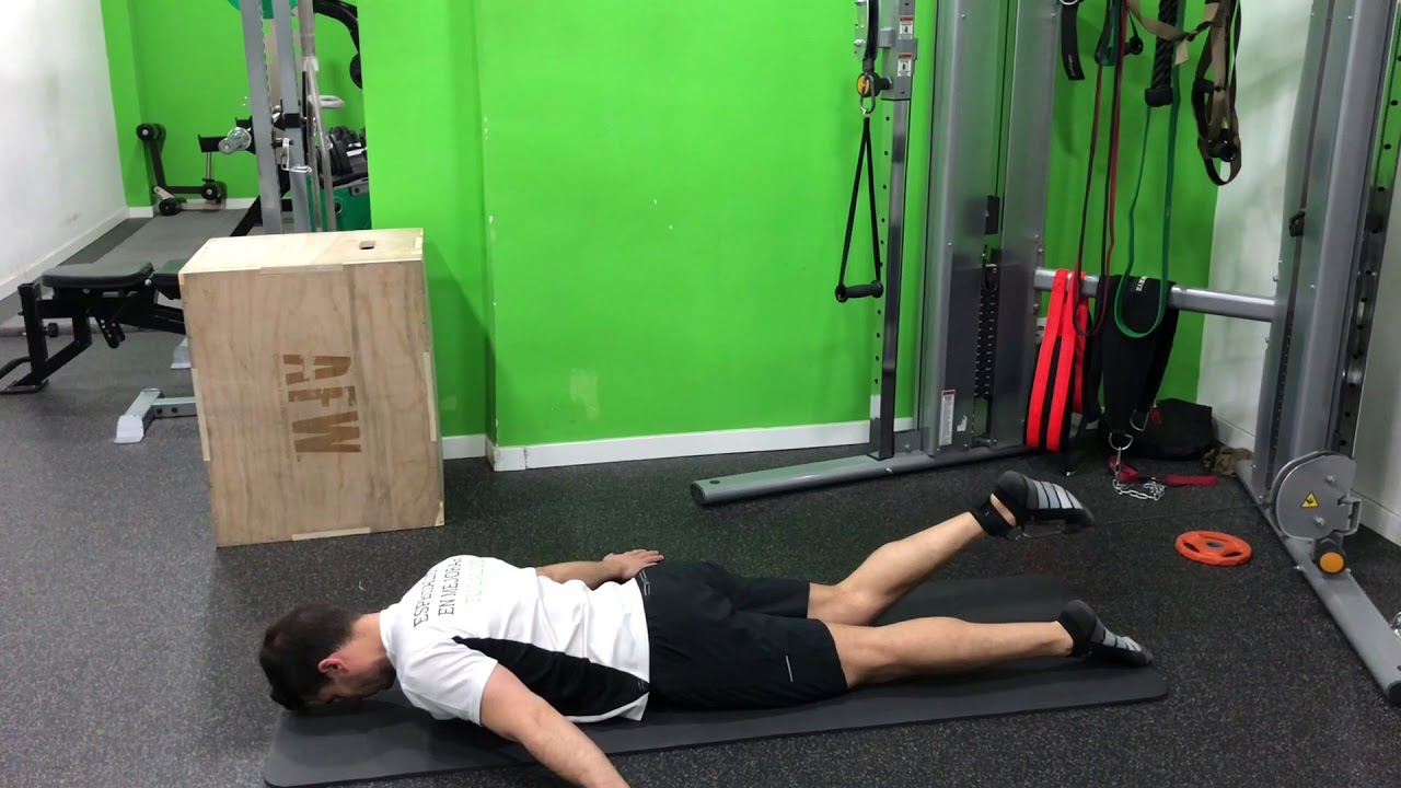 Curl Femoral boca abajo - Ejercicio para isquiotibiales - YouTube