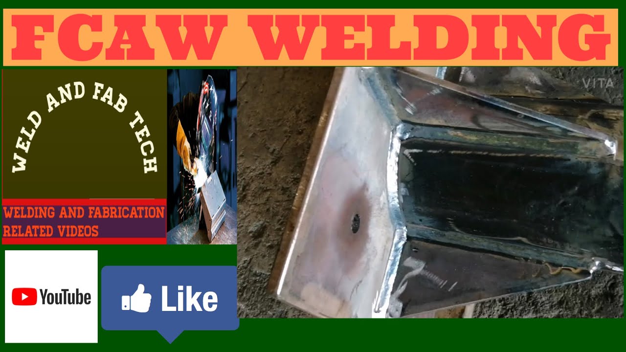 FCAW WELDING (FILLET WELING) - YouTube