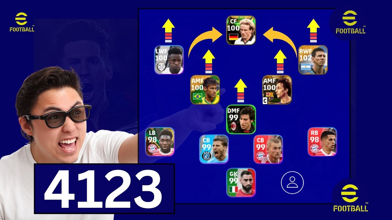 All Time Best Formation 4123 Formation E-Football 23 #bestformation # ...