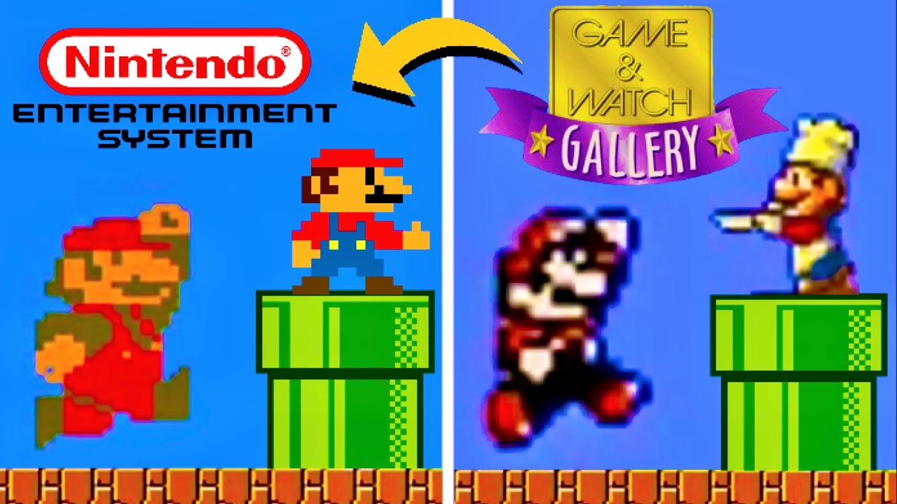 Game & Watch Mario in Super Mario Bros.1?![Sonic Boll 2.0] - YouTube