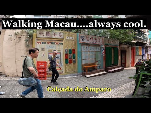 Portuguese Street? [4K] Walking Macau: Calçada do Amparo 大關斜巷 - YouTube