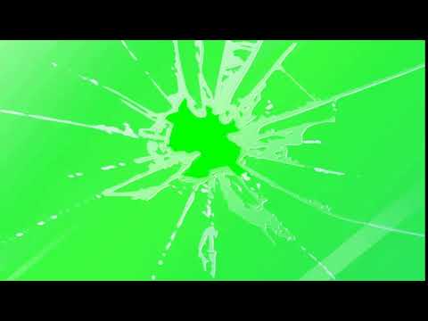 shattering glass free green screen effect - YouTube