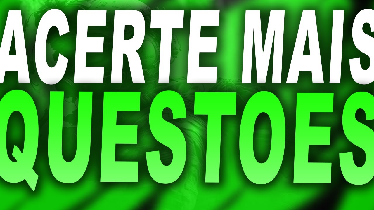 ACERTE MAIS QUESTÕES DE CONCURSO DICA FACIL E RAPIDA - YouTube