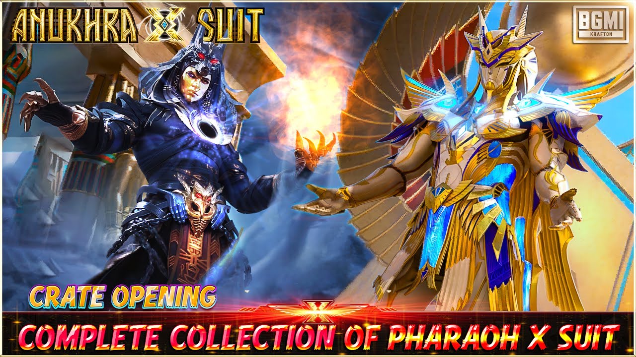 ANUKHRA X SUIT CRATE OPENING | PHARAOH X SUIT CRATE OPENING | BGMI ...