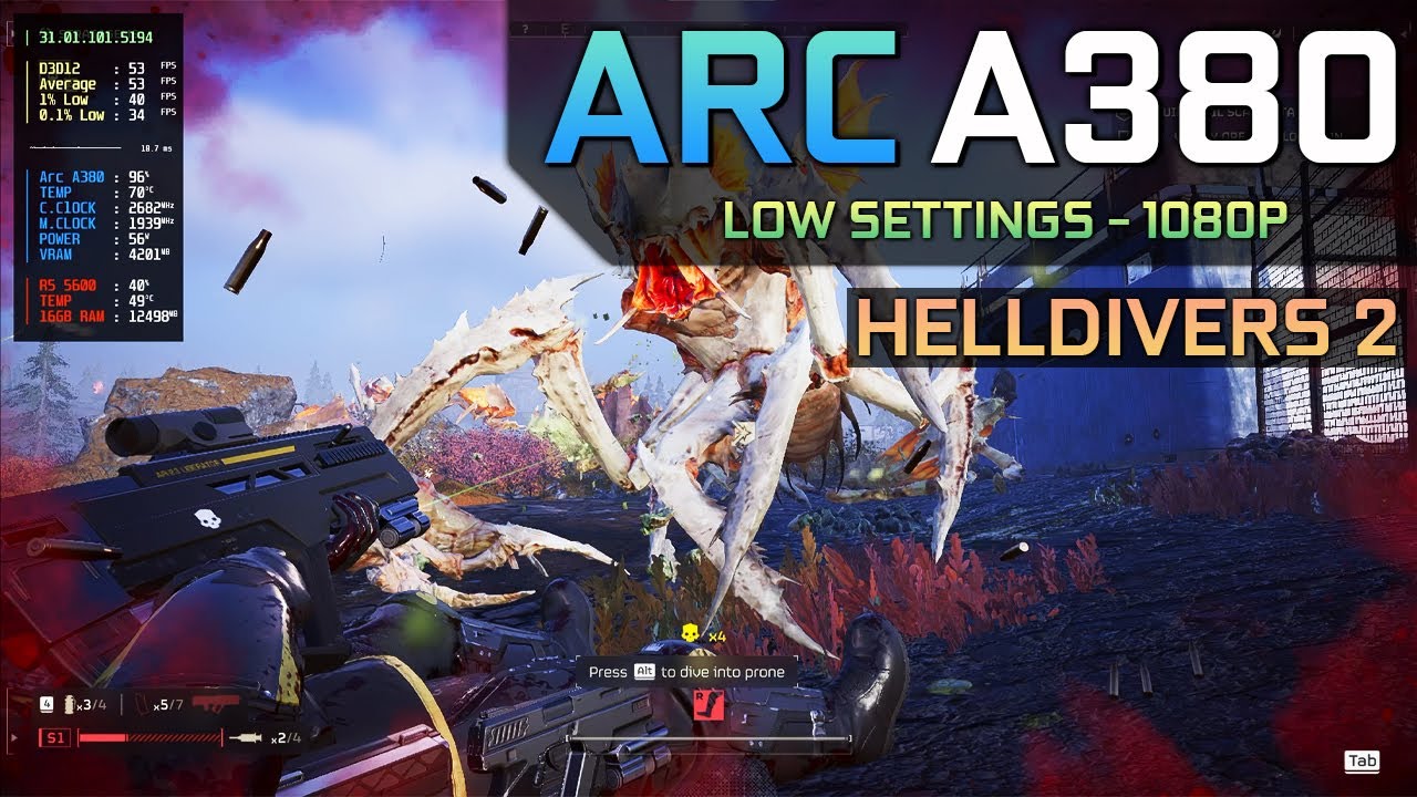 Helldivers 2 - Arc A380 | Low Settings - 1080P - YouTube