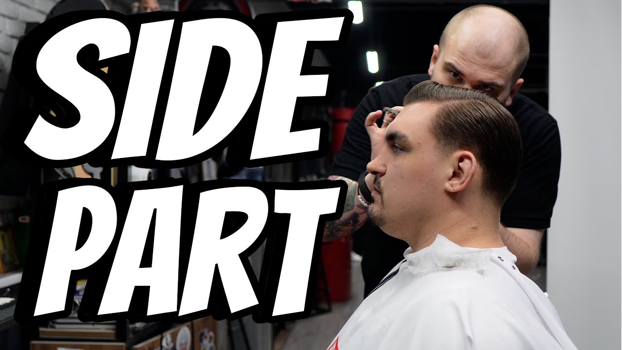 💈 Side Part & Taper Fade The Ultimate Men’s Haircut. ASMR Barber # ...