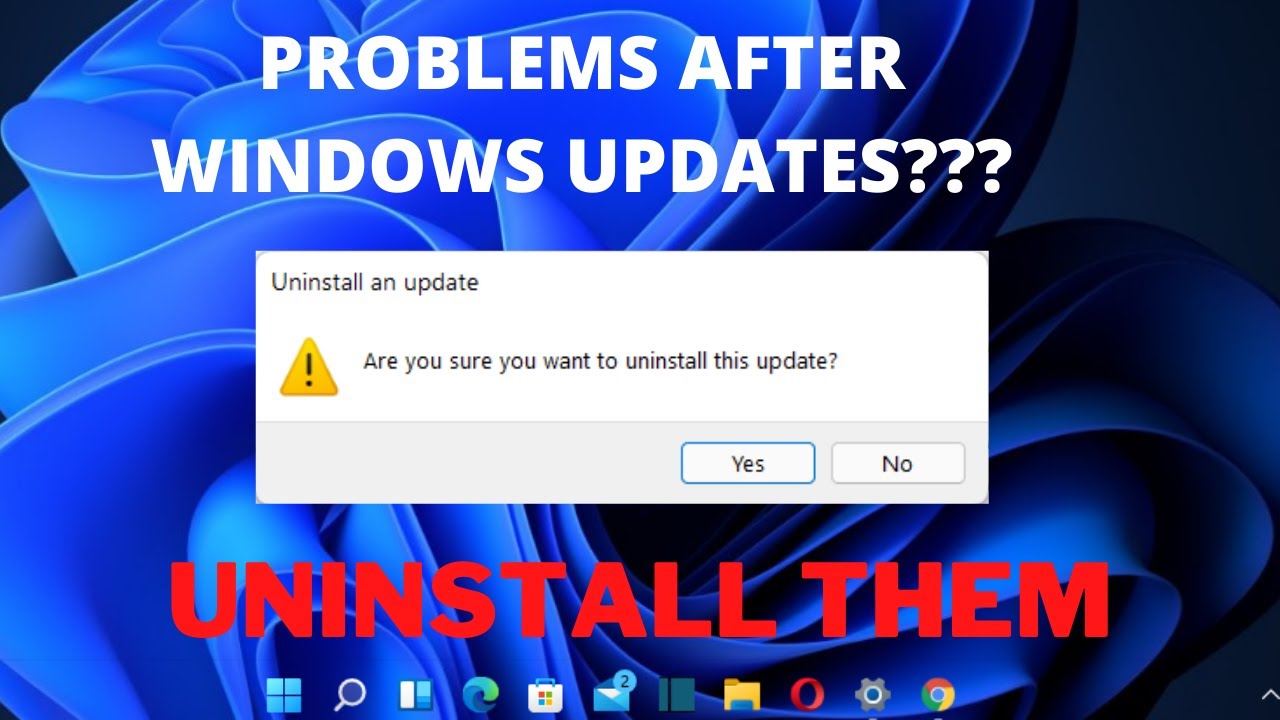 Uninstall Updates on Windows 11 - YouTube