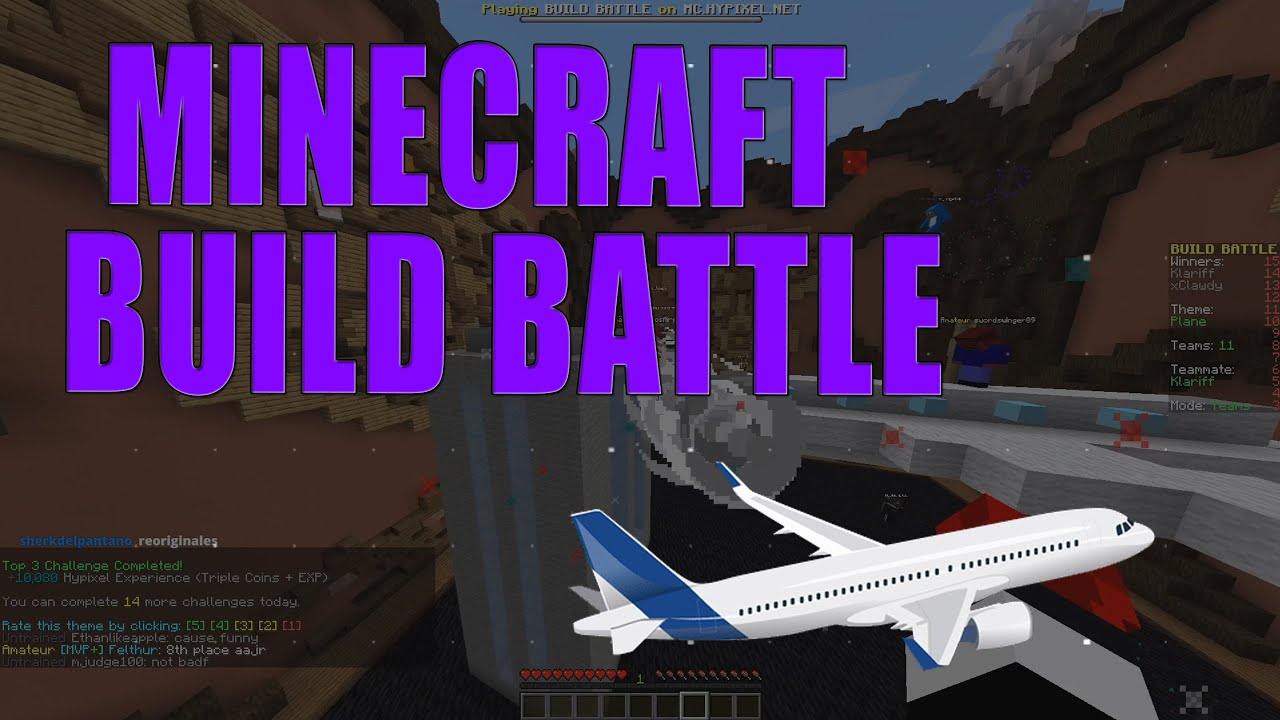 COMO CONSTRUIR UN AVIÓN EN MINECRAFT MULTIJUGADOR | Minecraft Build ...