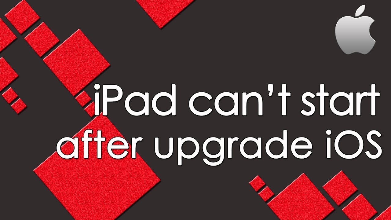 how to fix problem ipad iphone can not start after upgrade ios - YouTube