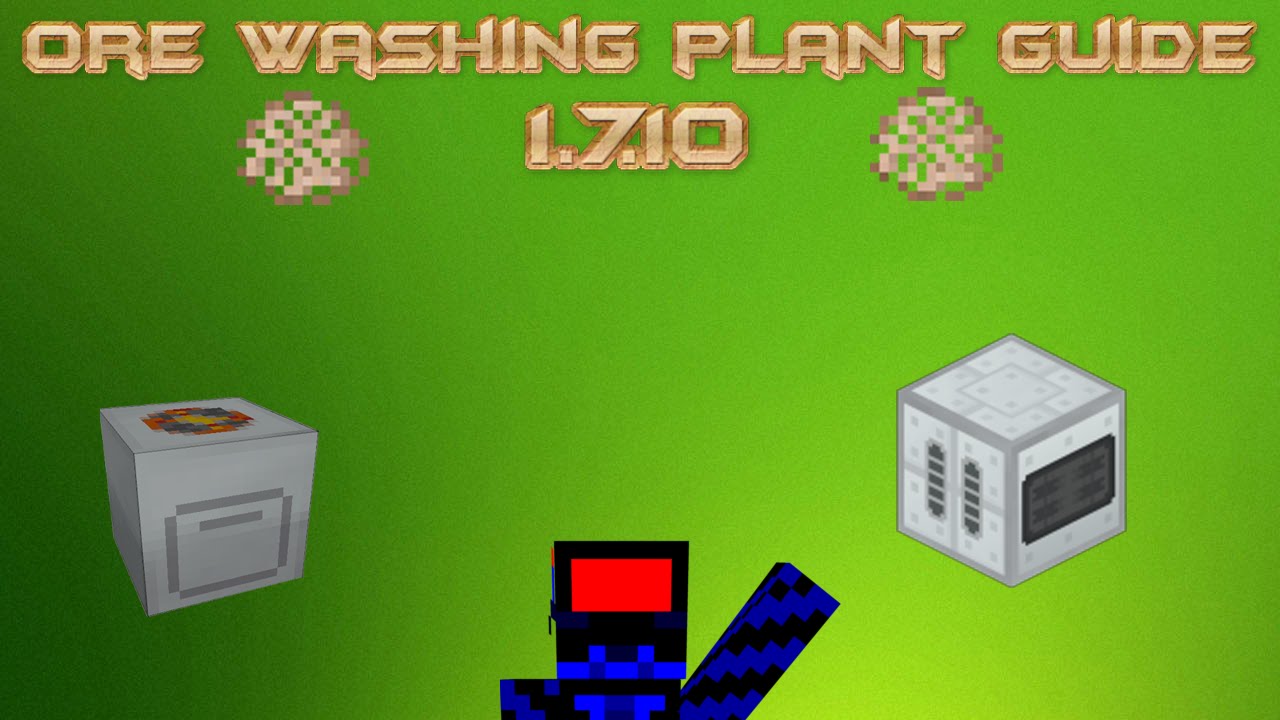 Ore washing plant guide 1.7.10 - YouTube