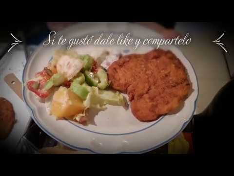 Ricas Pechugas empanizadas y ensalada Primavera - YouTube