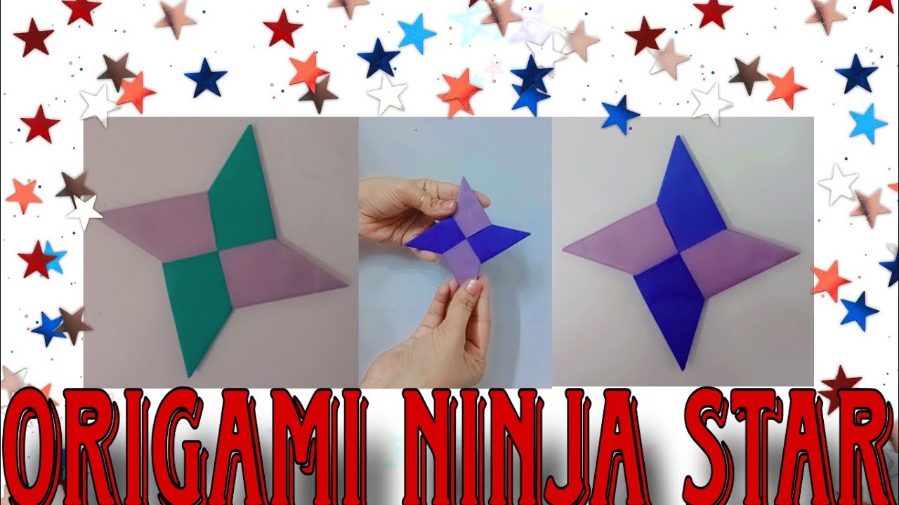 "Origami Ninja Star Tutorial - Easy & Fun Paper Folding | DIY Ninja ...