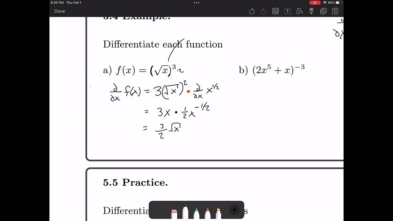 Example 5.4 (The Chain Rule) - YouTube