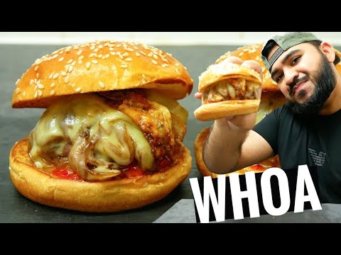 JUICY BEEF BURGER RECIPE | Halal Chef - YouTube