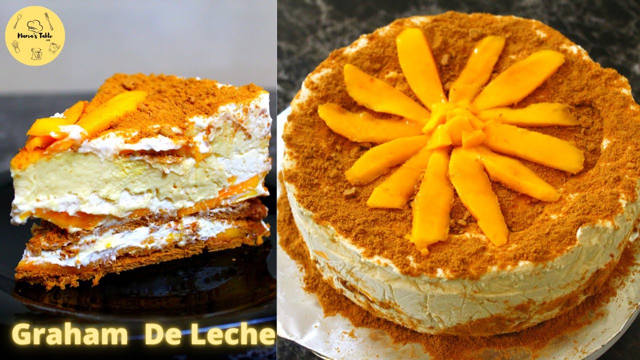 TRENDING! MANGO GRAHAM DE LECHE CAKE || MANGO FLOAT RECIPE || Mama's ...