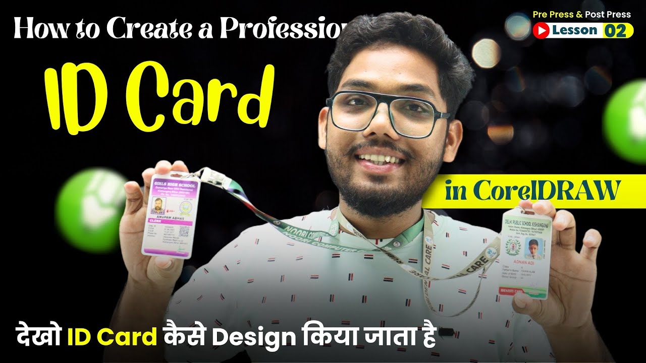 How to Create Printable & Professional ID Card Design in CorelDRAW ...