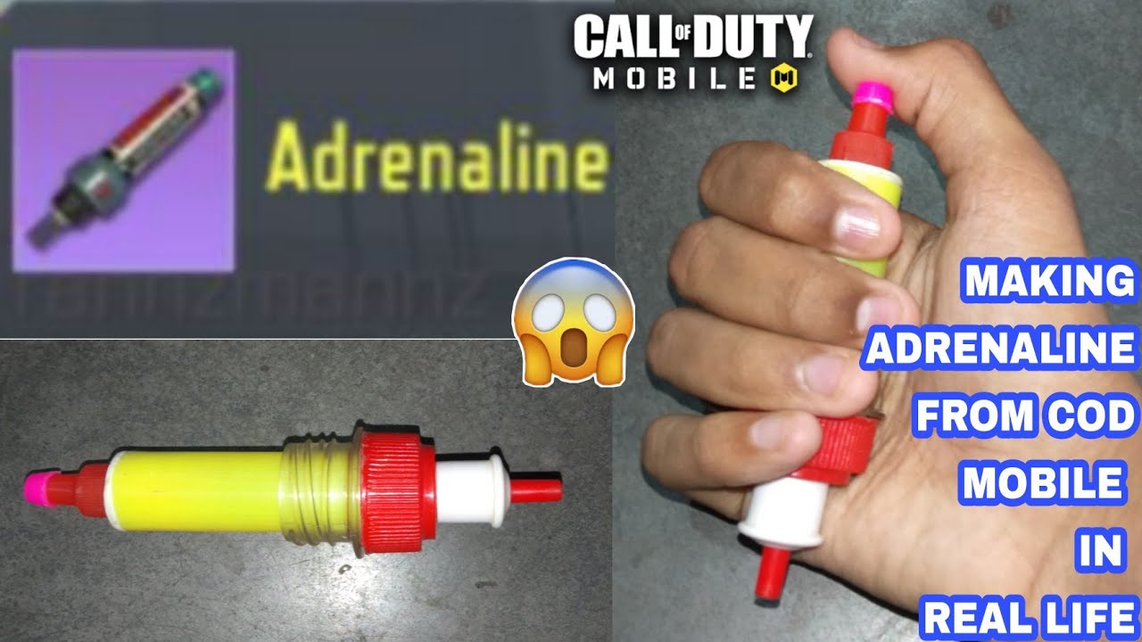 🤯 Making a adrenaline from COD mobile with homemade things || homemade ...