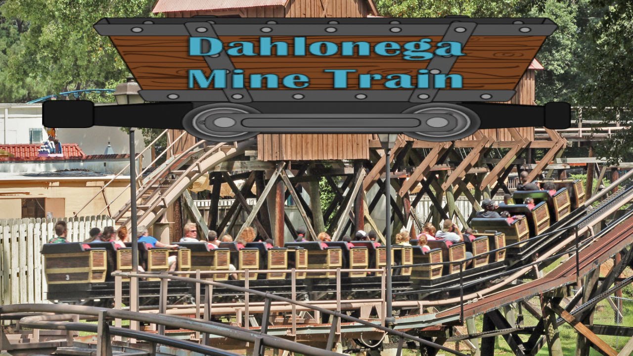 Six Flags Over Georgia- Daglonega Mine-Train - YouTube
