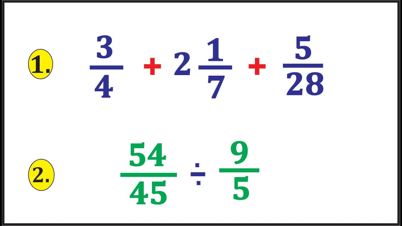 Fractions With Different Denominators || Adding Mix Fractions || How to ...