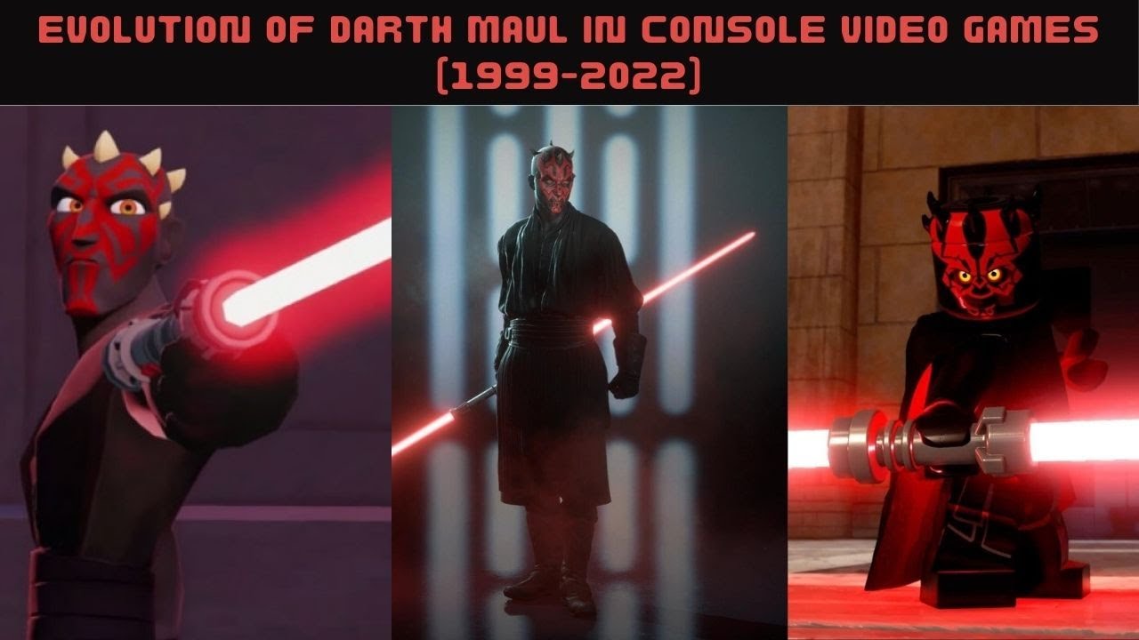 Evolution of Darth Maul in Console Video Games (1999-2022) - YouTube