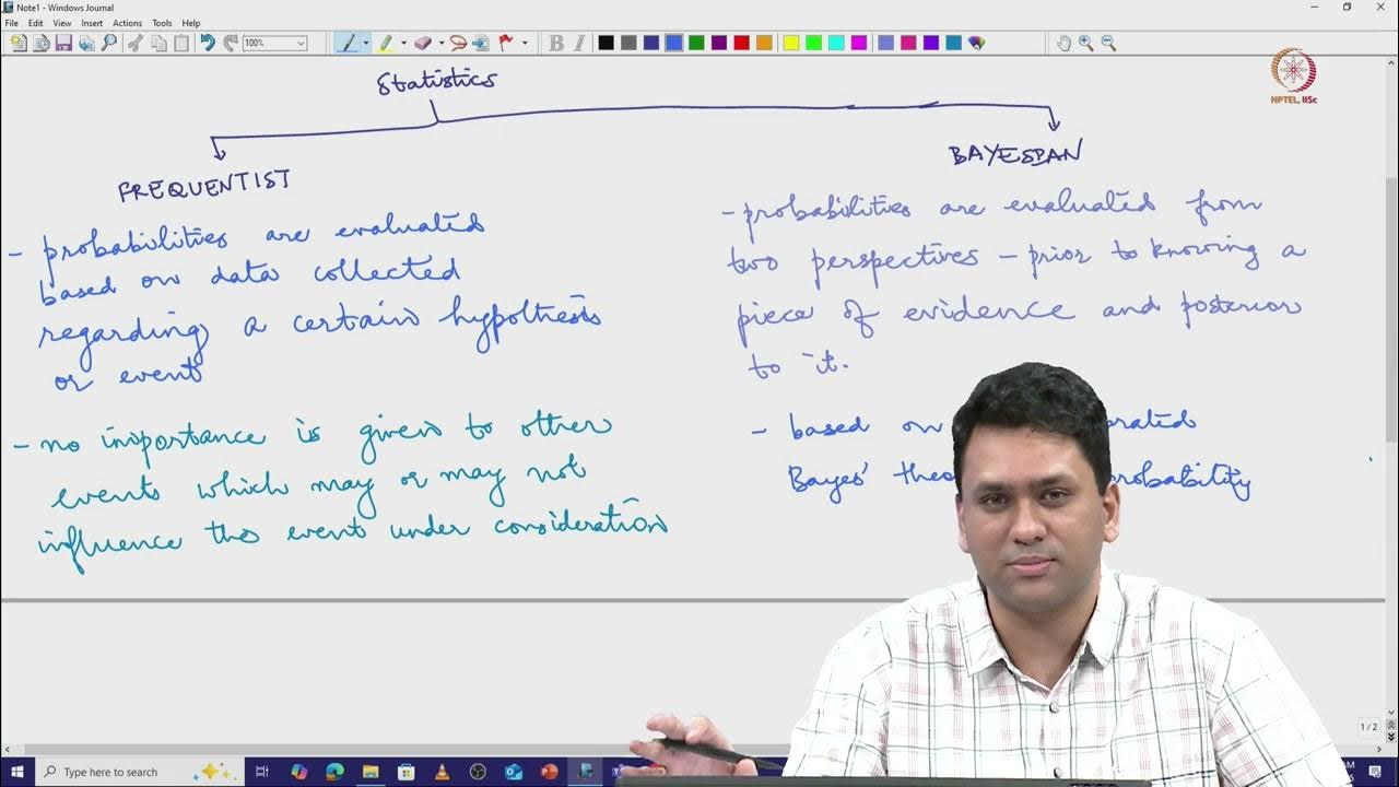 Lec 03 Probability and Statistical Foundations for Machine Learning - I ...