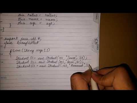 User defined class objects in ArrraList in Java - YouTube