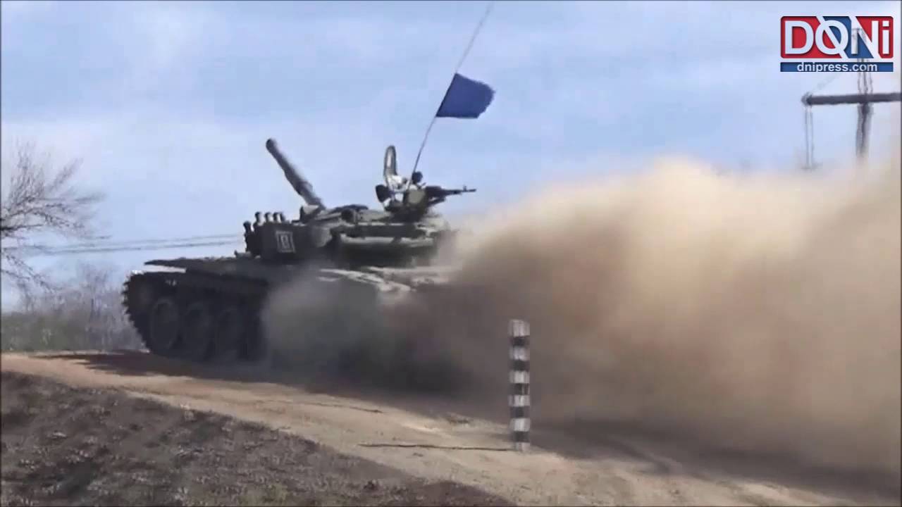 Tank competition in DPR held near Shakhtyorsk - September 2016 - YouTube