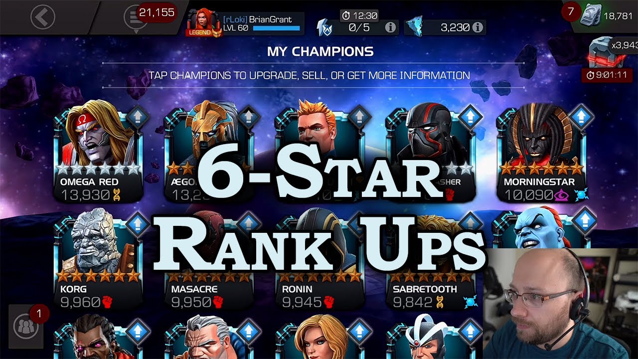 6-Star Rank Ups - Discussing Worthy Rank Ups | Marvel Contest of ...