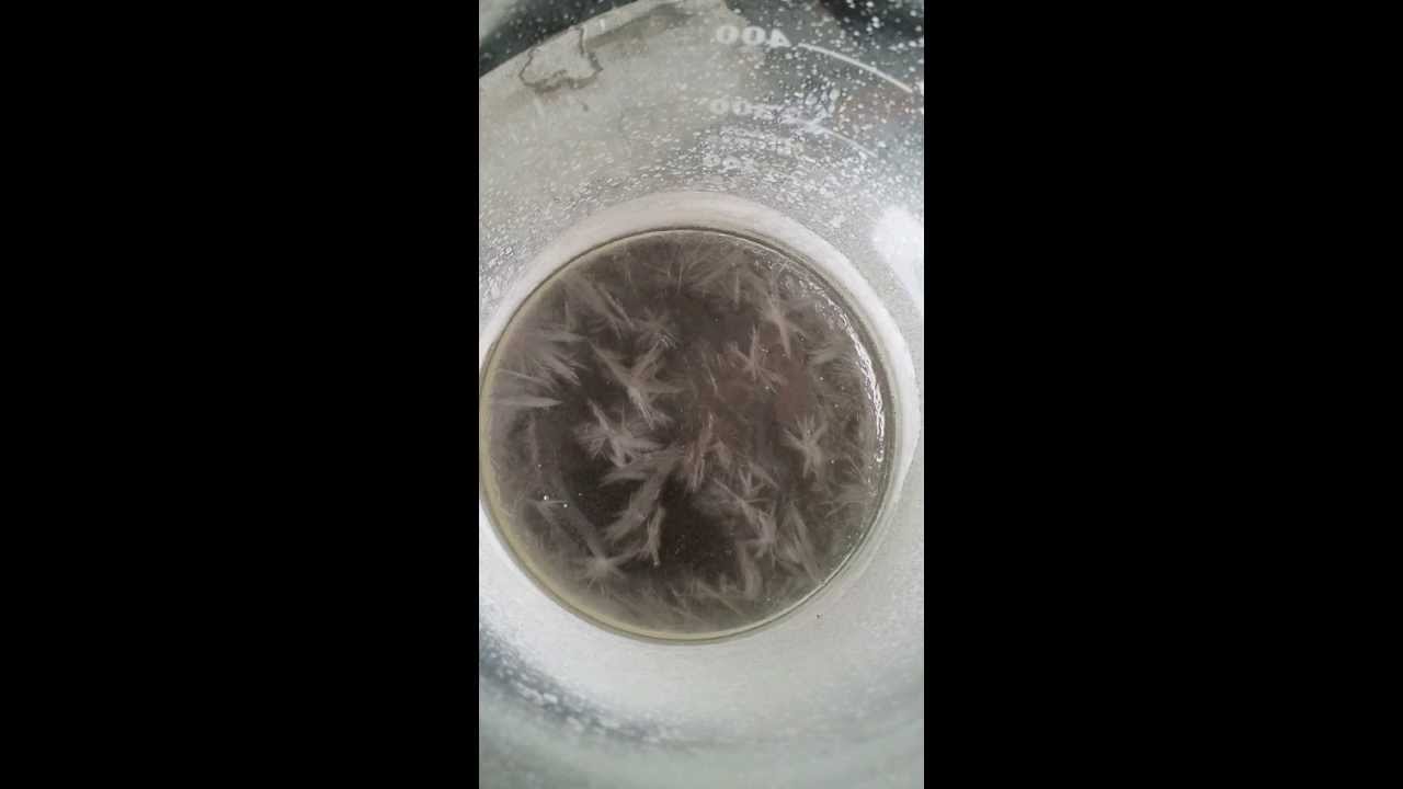 slow cooling crystals - YouTube