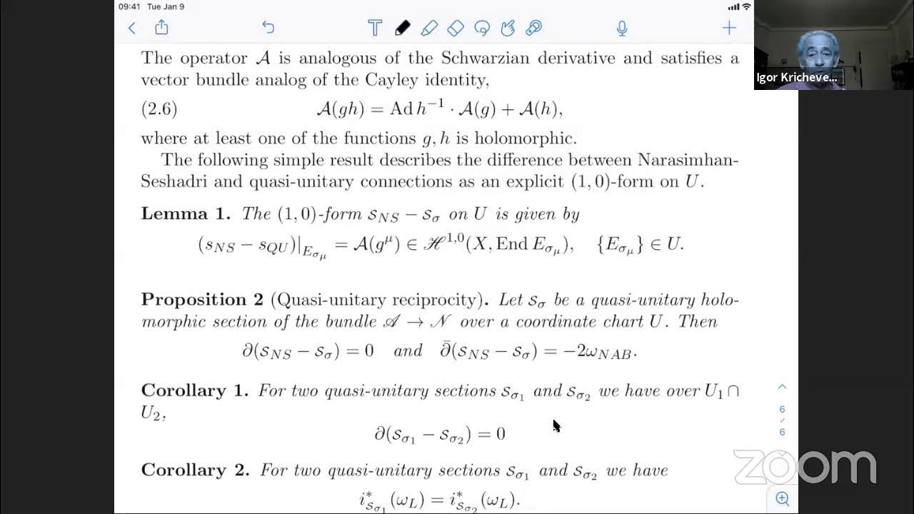 Leon Takhtajan — Goldman form and moduli spaces of curves and bundles - YouTube