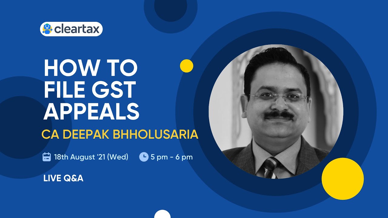 GST Appeals | How to File GST Appeals | Live Q&A - YouTube