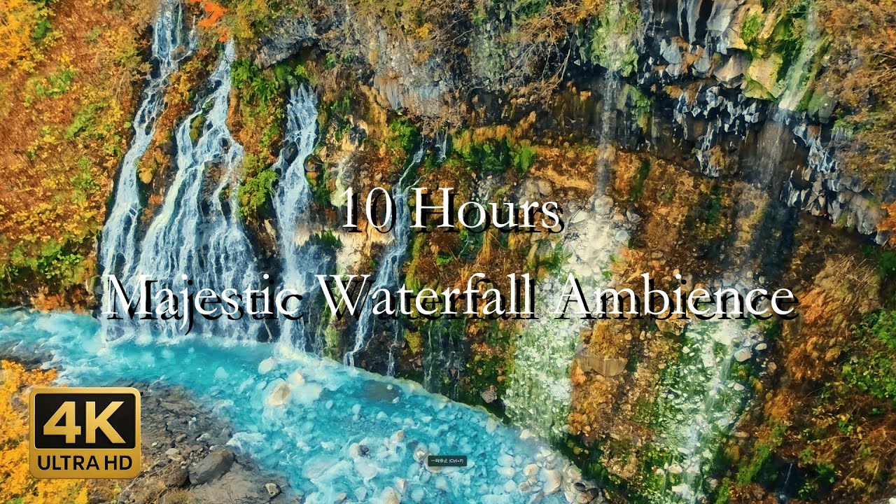 Majestic Waterfall Noise 10H | Pure White Noise for Deep Sleep & Study ...