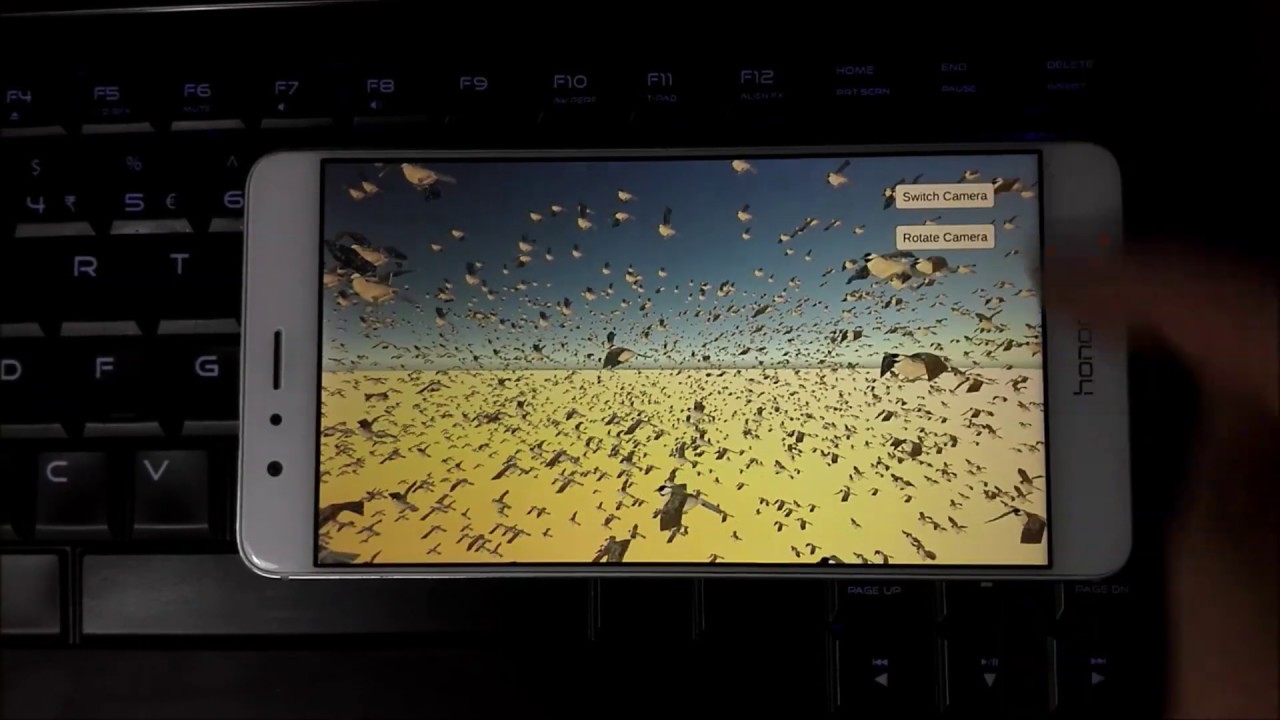 Unity3D GPU Animation Baker Pro Bird Fly Demo Scene On Mobile Device - YouTube