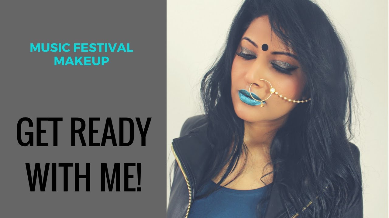PUNK MAKEUP INDIAN STYLE | MUSIC FESTIVAL INSPIRED | SHWETA VJ - YouTube
