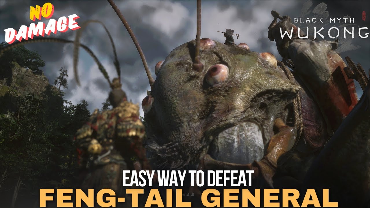 Black Myth: Wukong - How to Kill Feng-Tail General (Easy Way) - YouTube