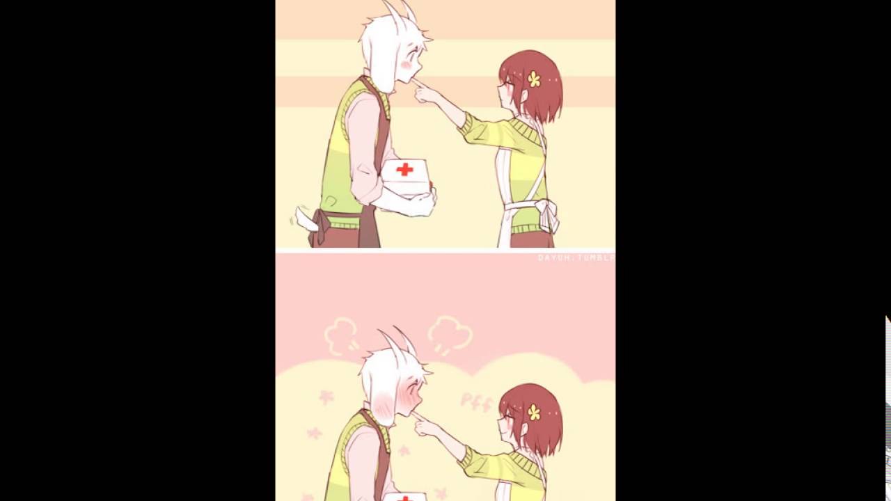Undertale Chara and azzy comic - YouTube
