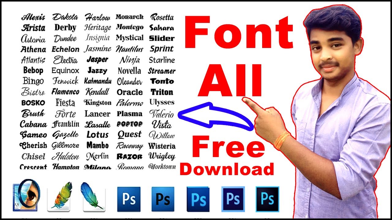 Fonts for photoshop - Photoshop Me Font Kaise Install Kare | Easy Step ...