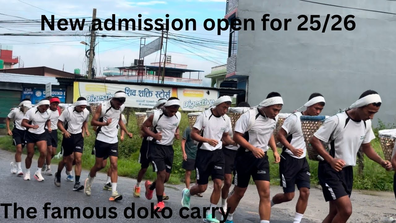 The famous Doko carry training for intake 25/26 boys - YouTube