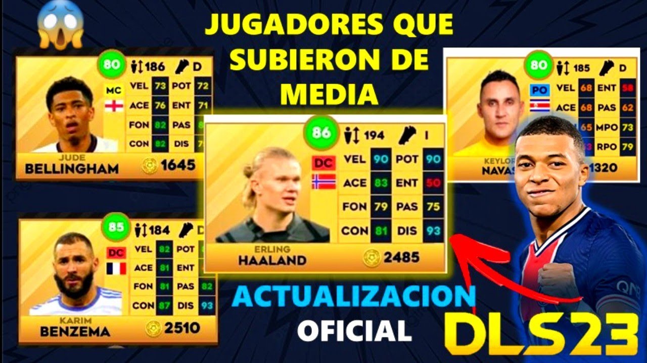 DLS 23 JUGADORES QUE SUBIERON DE MEDIA Parte 1 ACTUALIZACIÓN oficial ...