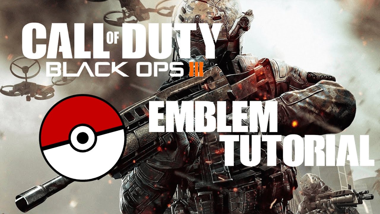 Call Of Duty BO3 | Emblem Tutorial #2 - Pokeball (Really Easy) - YouTube