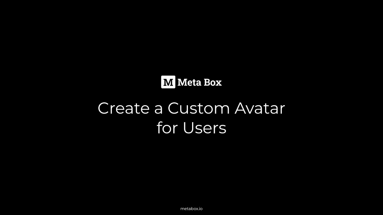 Create a Custom Avatar for Users | Meta Box Tutorial - YouTube