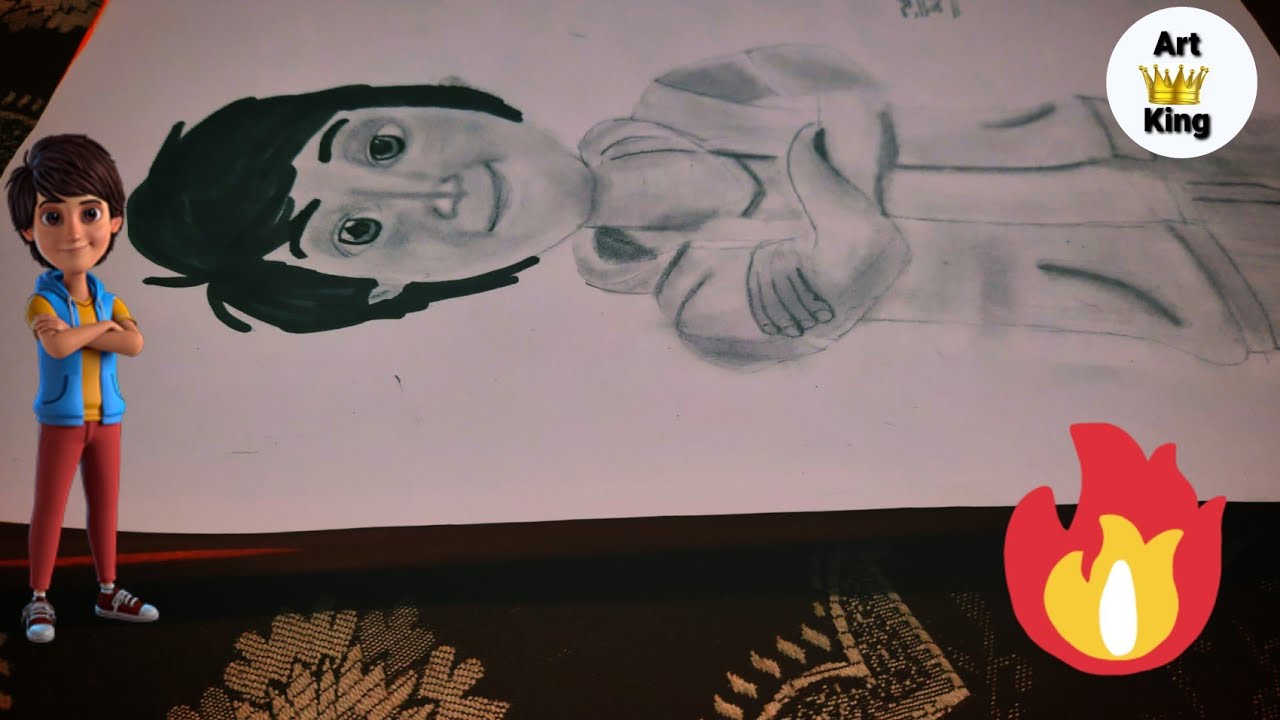 pinaki .Pinaki sketch😃. First Time 🕙 on YouTube 🔥. #34. - YouTube