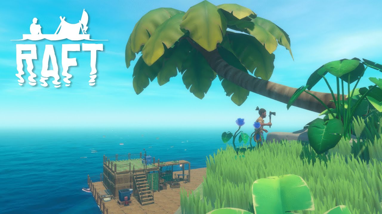 Surviving on a Raft in an endless ocean! - Raft [Solo Hard] - Live ...