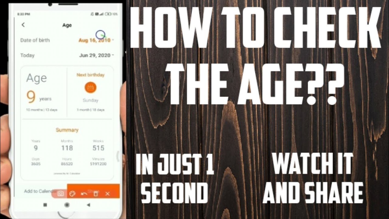 How to check age of anyone?? Now it is very simple. 🔥🔥 - YouTube