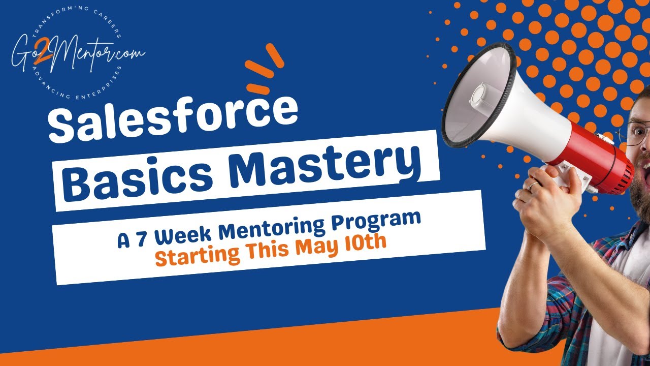Salesforce Basics Mastery - 7 Weeks Mentoring Program Starting May 10th ...